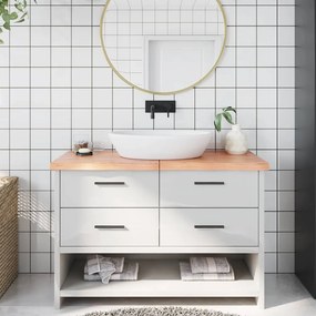 Koupelnová deska hnědá 120x60x(2-4) cm ošetřený masivní dřevo 3156143
