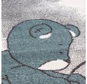 Ayyildiz Dětský kusový koberec KIDS 0580, kulatý, Modrá Rozměr koberce: 120 cm KRUH