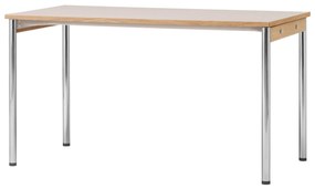 AUDO (MENU) Stůl Co Table 140x70, Chrome / Creme