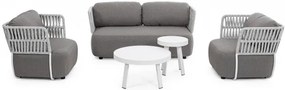 BIZZOTTO Zahradní konferenční stolek SPYRO bílý 71 cm 0663525