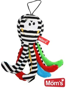 Hencz Toys Edukační hračka Chobotnička s rolničkou - bílo/černá