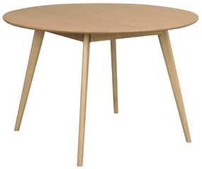 Přírodní dubový jídelní stůl Rowico Muya, Ø 115 cm