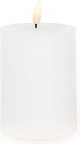 LED svíčka z pravého vosku na baterie, Ø 7,5 × 10 cm, bílá, 2× AA
