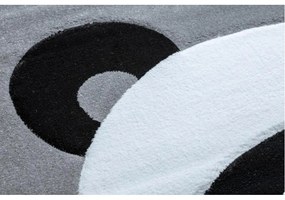Dětský kusový koberec Panda šedý 140x190cm