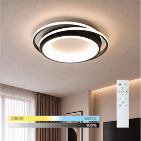 BRILAGI - LED Stm stropní svítidlo FLARE LED/84W/230V 47x51 cm černá + DO