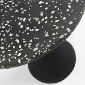 Odkládací stolek melano ø 40 cm černý MUZZA