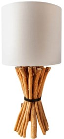 OnaDnes -20% Moebel Living Bílá stolní lampa Baton