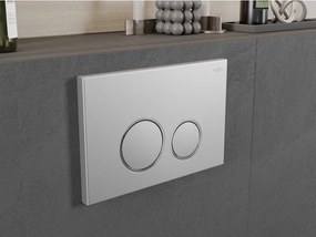 Mexen Fenix ​​Air 05, pneumatické dvojité tlačítko pro splachování, chrom matný, 6A0502