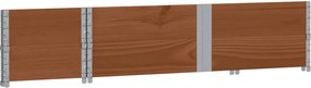 Zahradní truhlík hnědý 150x50 cm masivní borové dřevo 3295410