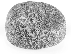 Sablio Sedací vak Cocoon Hvězdy mehendi: 115 x 75 cm x 45 cm