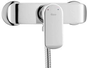 Rea Bloom, sprchová baterie s ruční hlavicí, bílá-chrom, REA-B3000