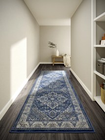 Villeroy & Boch, Běhoun Villeroy & Boch 106123 Blue, Cream, 80x240, modrá, ložnice