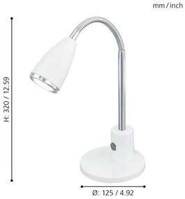Eglo 92872 - Stolní lampa FOX 1xGU10/3W/230V