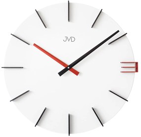 JVD Designové moderní bílé hodiny JVD HC44.1