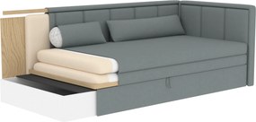 Eltap Rozkládací pohovka Fulgeo pravá Materiál a barva potahu: Poco 101, Poco 41 - růžová