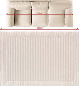Koberec Lunara creamy 160x230 cm
