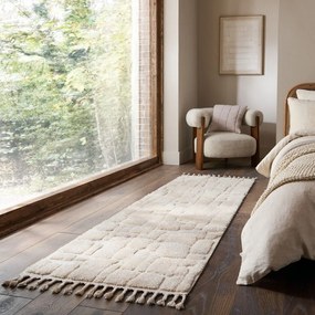 Krémový běhoun 80x300 cm Esra Cobbled – Flair Rugs