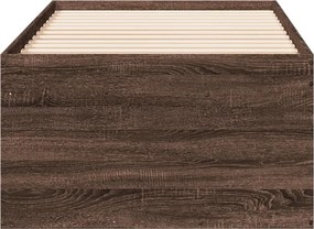 vidaXL Válenda se zásuvkami 90 x 200 cm kompozitní dřevo [3280250] Barva: kouřový dub