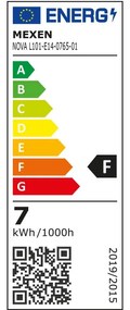 Mexen Nova, LED žárovka E14, G45, 7W, studená - 6500K, 735 lm - L101-E14-0765-01