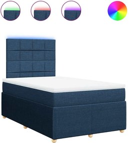 Box spring postel s matrací černá 120x190 cm textil 3294301