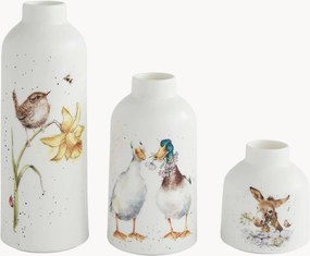 Sada váz z kostního porcelánu Wrendale, 3 díly