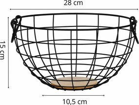 Mísa na ovoce drátěná SPRINGOS ARANYA černá
