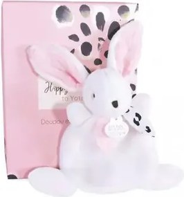 Doudou Dárková krabička růžová - mini králíček 17 cm / od 0 let