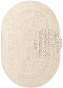 Koberec Hanse Home Jute Braided Rangpur naturální / sloní kost ovál