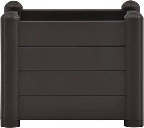 Vyvýšený záhon PP antracitový 43 x 43 x 35 cm 313973