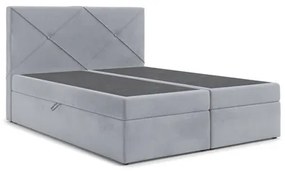 Čalouněná postel VERDE 160x200 cm Světle šedá