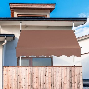 Costway 150 cm široká příchytná markýza bez vrtání, balkonová