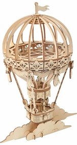 RoboTime dřevěné 3D puzzle Horkovzdušný balón