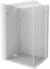 Mexen Lunar T, sklápěcí sprchový kout levý 110 x 70 cm, 8mm čiré sklo, ocelový profil, 834T-110-070-97-00-L