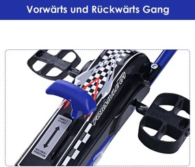 Costway Pedal Gokart Racing Dětské auto pedál vozidla Cart Seat Gocart