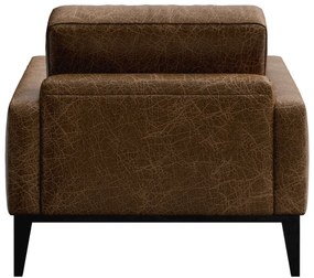 Vintage hnědé kožené křeslo MESONICA Musso Tufted