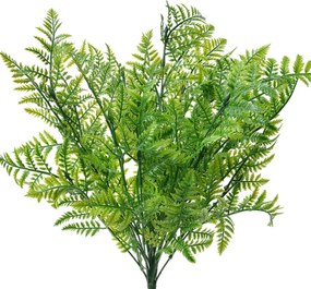 Umělá rostlina trs žluto-zelené kapradiny – 56 cm