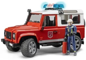 Bruder 02596 Land Rover hasiči s figurkou hasiče