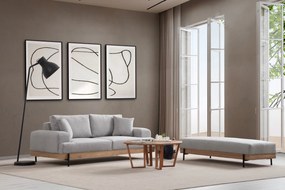 Hanah Home Třímístná pohovka ETI dub šedá 220 cm