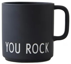 Favourite Cup černý (YOU ROCK) Design Letters