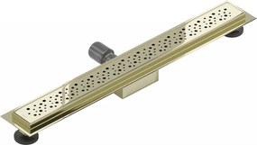 Mexen Flat M12 nerezový sprchový žlab 50 cm, zlatá, 1521050-15