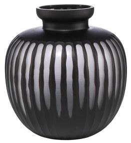 Goebel Designová tesaná váza Nero, černá, sklo