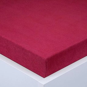 Napínací prostěradlo froté EXCLUSIVE vínové sada 2 ks 90 x 200 cm