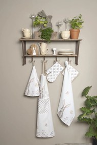 Podložka pod hrnec s motivem králíků Rustic Easter Bunny - 20*20 cm