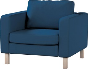 Potah na křeslo IKEA Karlstad, krátký barva tmavě modrá