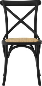 Černá jídelní židle z dubového dřeva Lyon – Premier Housewares