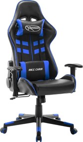 vidaXL Herní židle umělá kůže [20506] Barva: Černo-modrá