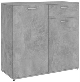 Příborník Jays - dřevotříska - betonově šedý | 80x36x75 cm