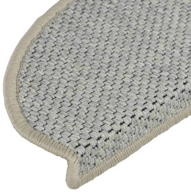 vidaXL Marketos Samolepicí nášlapy na schody sisal 15ks 65x21x4cm světle zelené