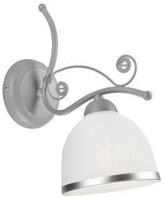 Nástěnná lampa RETRO II 1xE27/60W/230V stříbrná