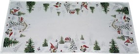 Ubrus Skřítci ve sněhu 40 × 90 cm